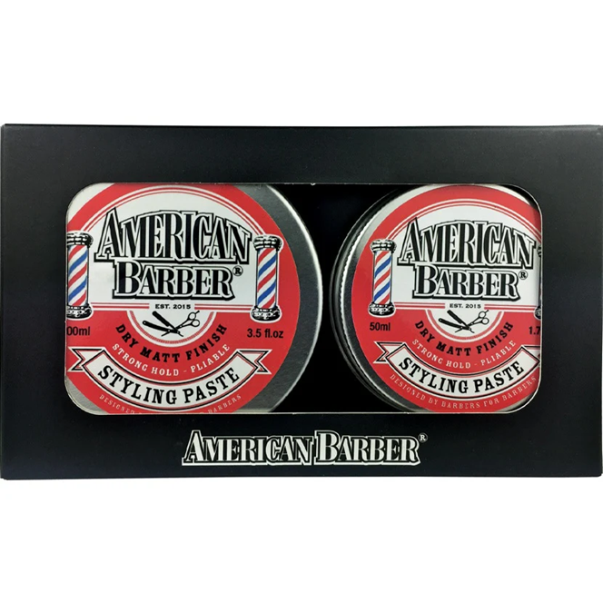 American Barber Styling Paste Duo Pack – Barber Bazaar