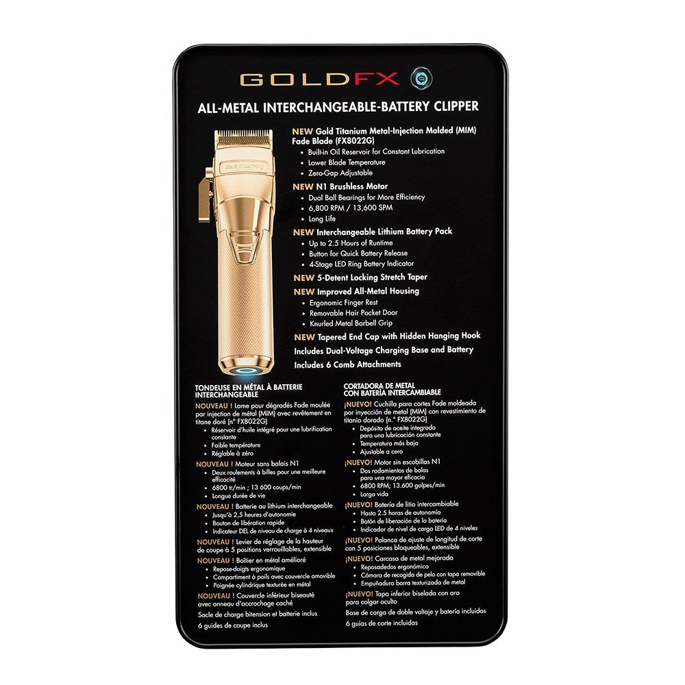 Babyliss PRO FXONE GoldFX Clipper – Barber Bazaar