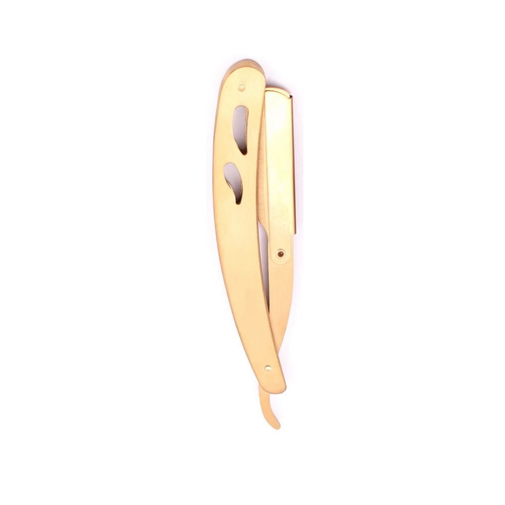 Barber Bazaar Metal Straight Razor - Gold
