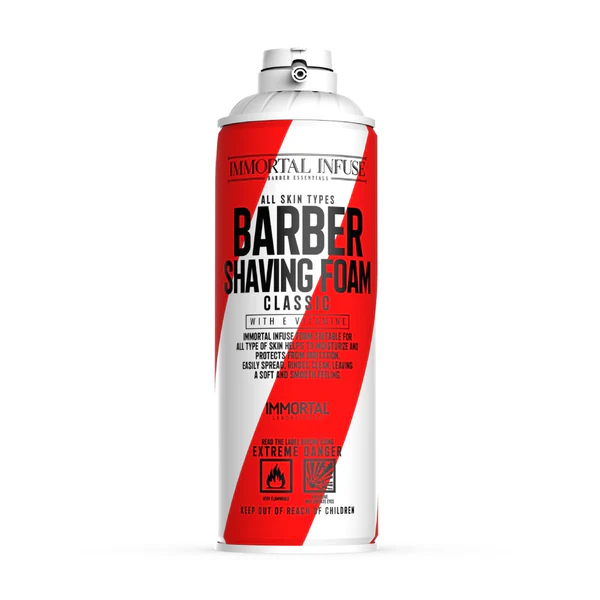 Immortal Infuse Classic Shaving Foam - 500ml – Barber Bazaar