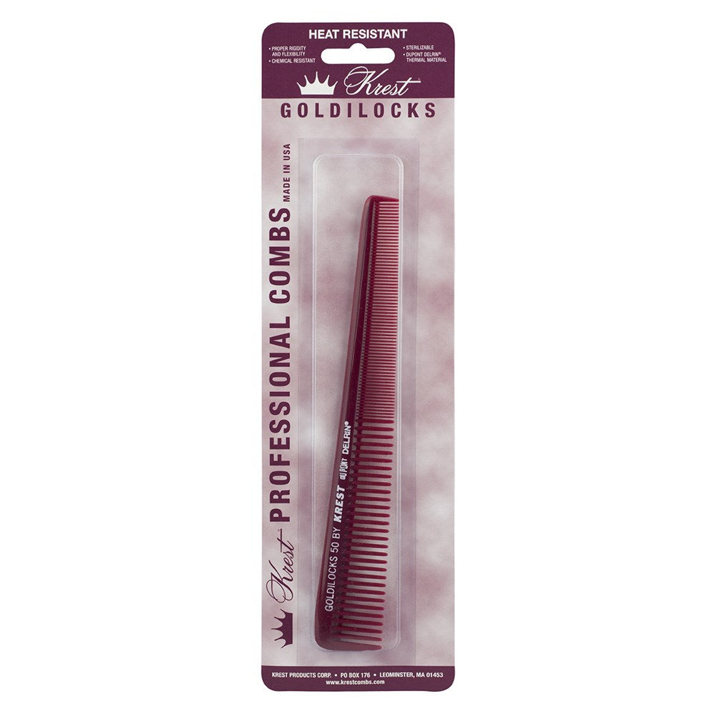 Krest Goldilocks No. 50 Tapered Cutting Comb - 18cm – Barber Bazaar