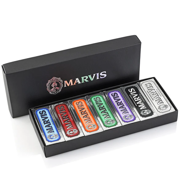 Marvis Black Box Toothpaste Collection Gift Set – Barber Bazaar