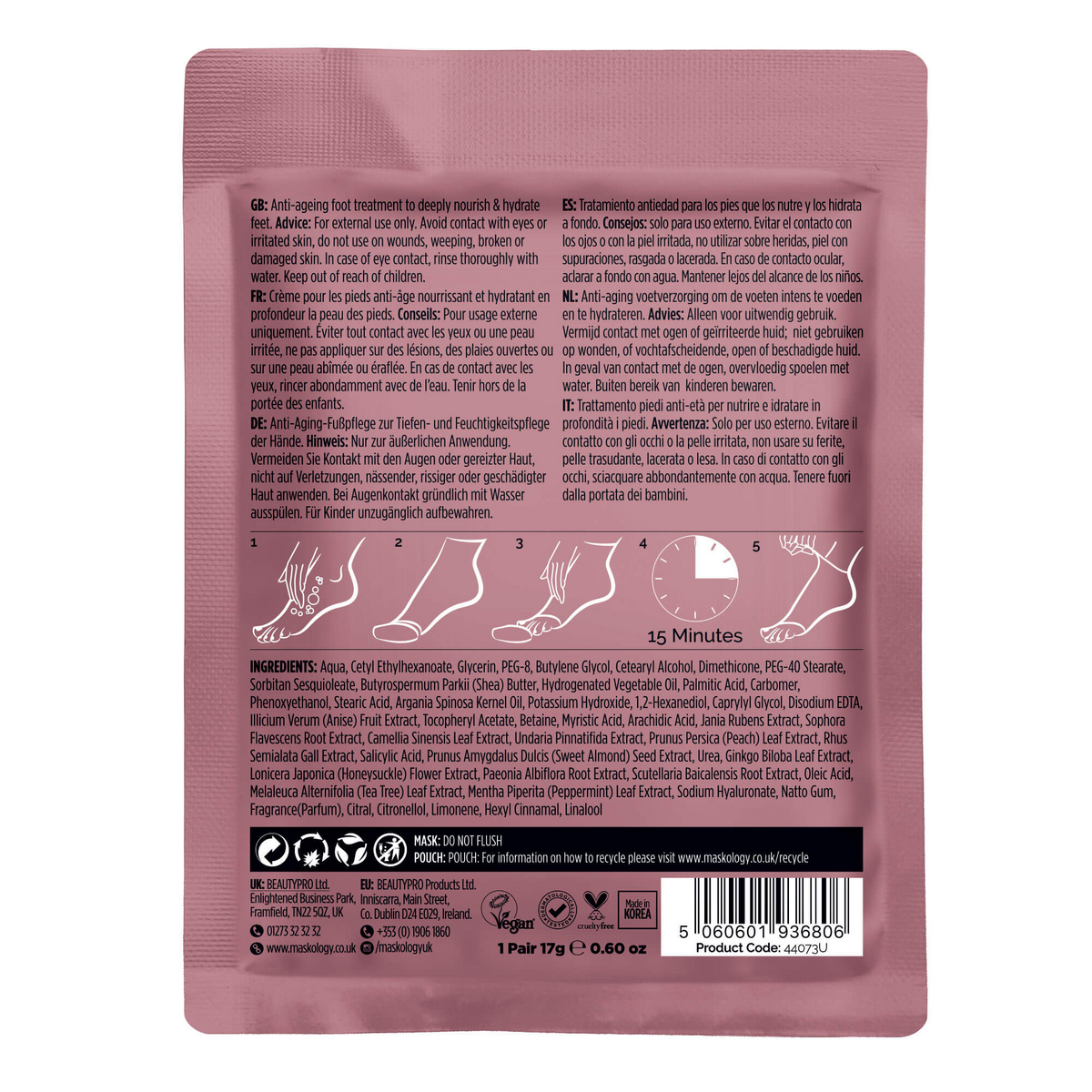 Maskology Foot Mask Professional Foot Treatment Mask – Barber Bazaar