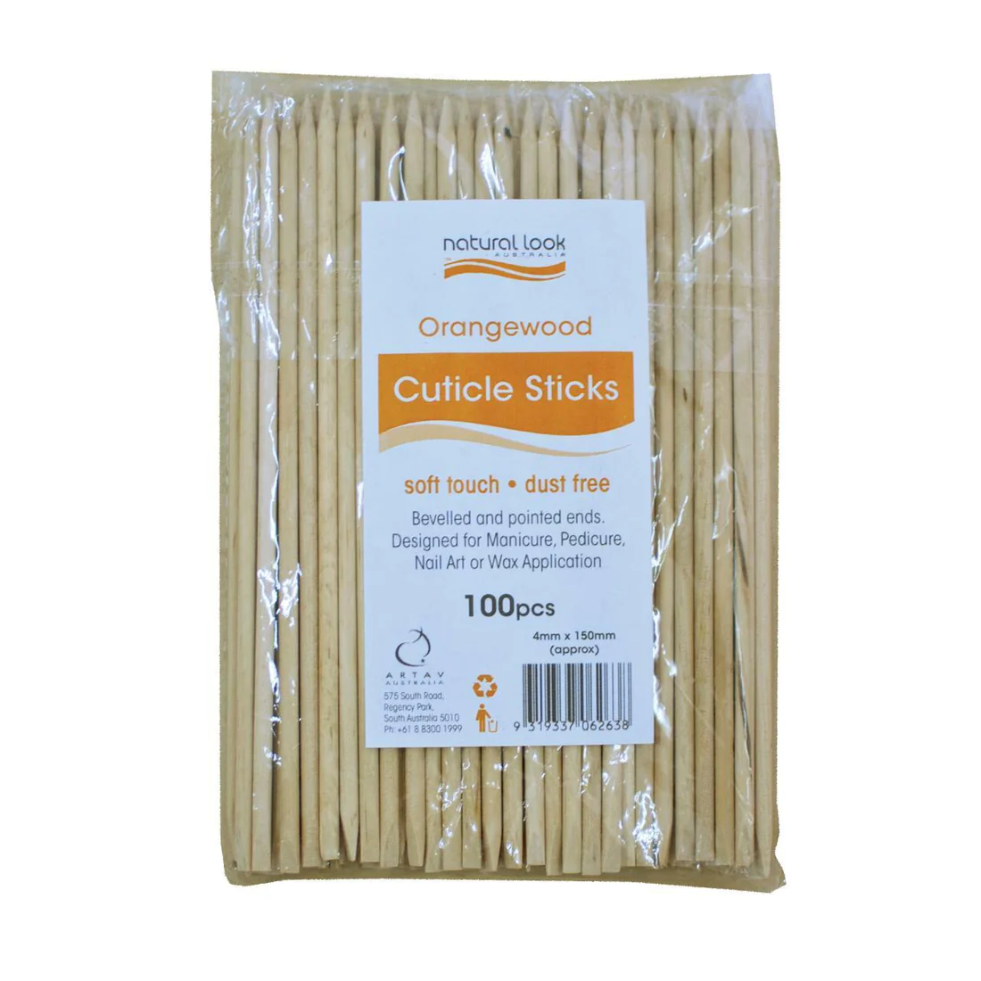 Natural Look Orangewood Cuticle Sticks - 100pcs – Barber Bazaar