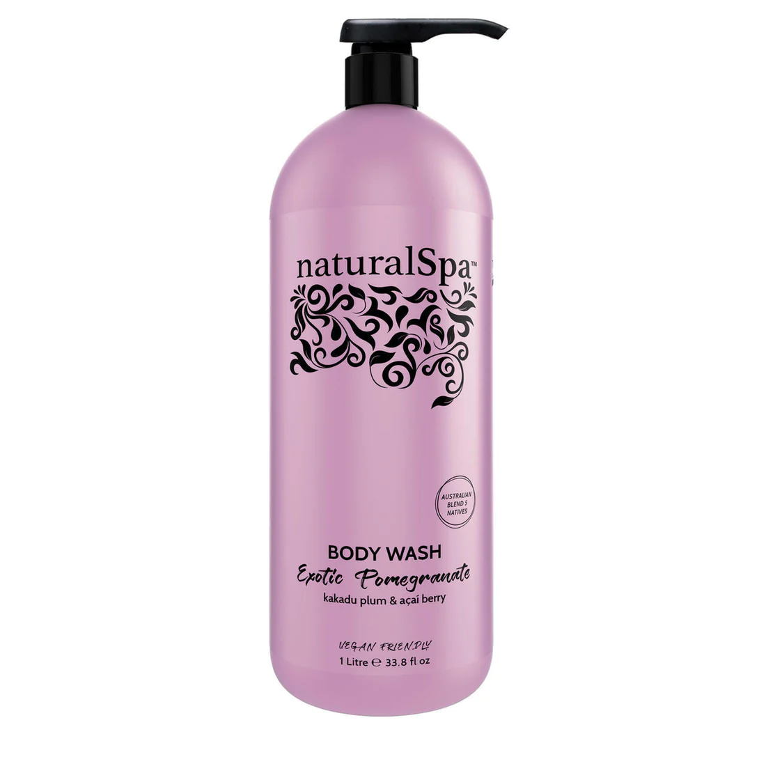 Natural Spa Exotic Pomegranate Body Wash - 1000ml – Barber Bazaar