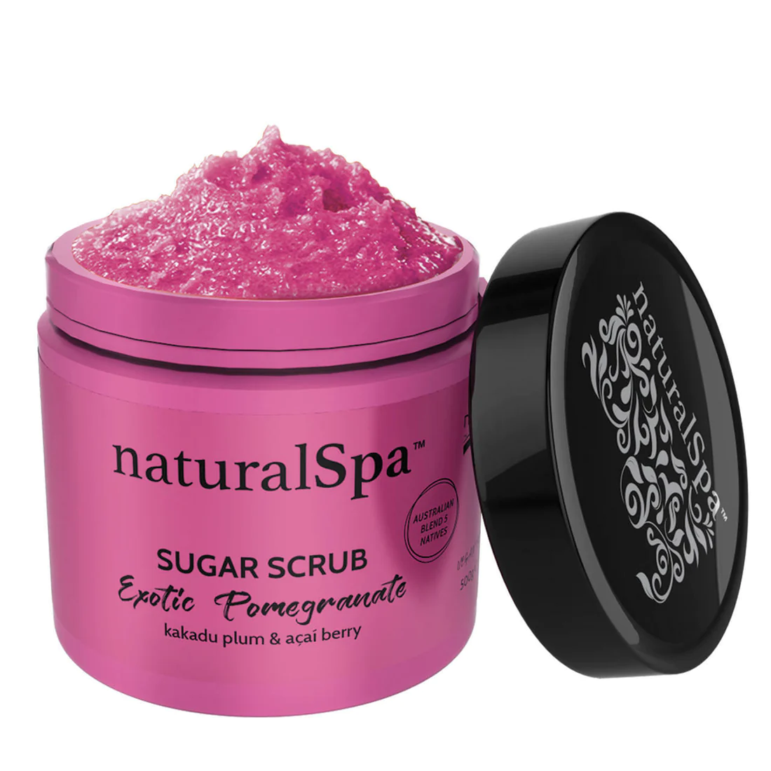 Natural Spa Exotic Pomegranate Sugar Scrub - 500g – Barber Bazaar