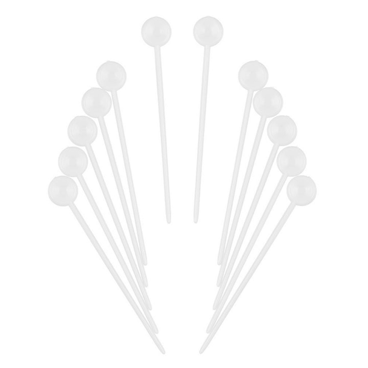 Plastic White Roller Pins - 100pcs – Barber Bazaar