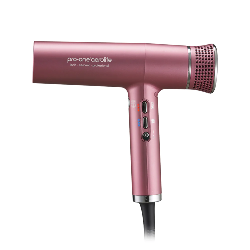 Pro-One Aerolite Hairdryer - Blush – Barber Bazaar