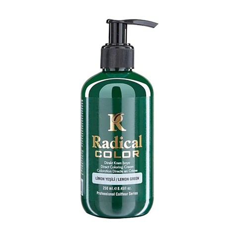 Radical Color Semi Permanent Hair Colour Lemon Green - 250ml – Barber ...