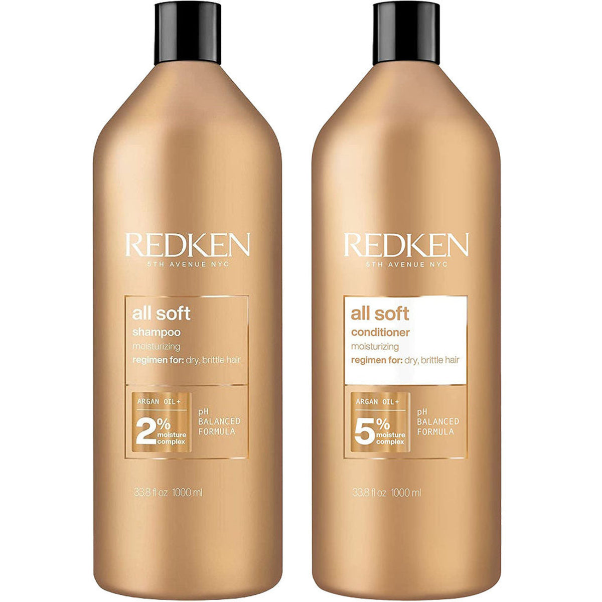 Redken All Soft Shampoo & Conditioner Pack 1000ml – Barber Bazaar