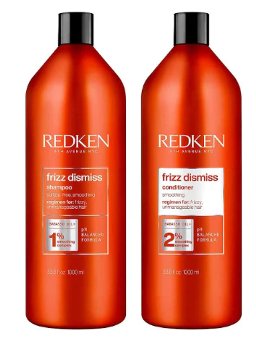 Redken Frizz Dismiss Shampoo & Conditioner 1000ml Duo – Barber Bazaar