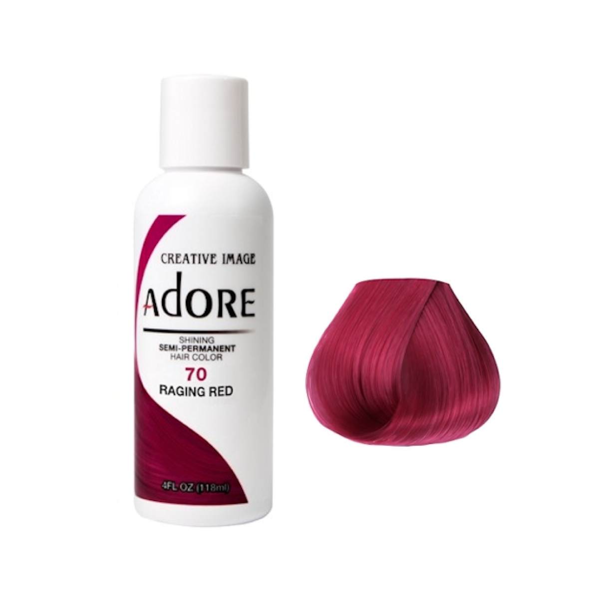 Adore Semi Permanent Raging Red Hair Colour 70 - 118ml | Barber Bazaar