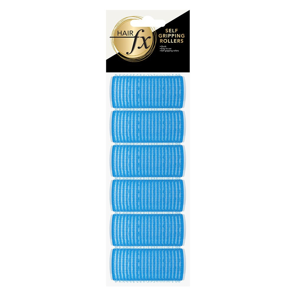 Hair FX Light Blue Self-Grip Hair Rollers 28mm - 12pk – Barber Bazaar