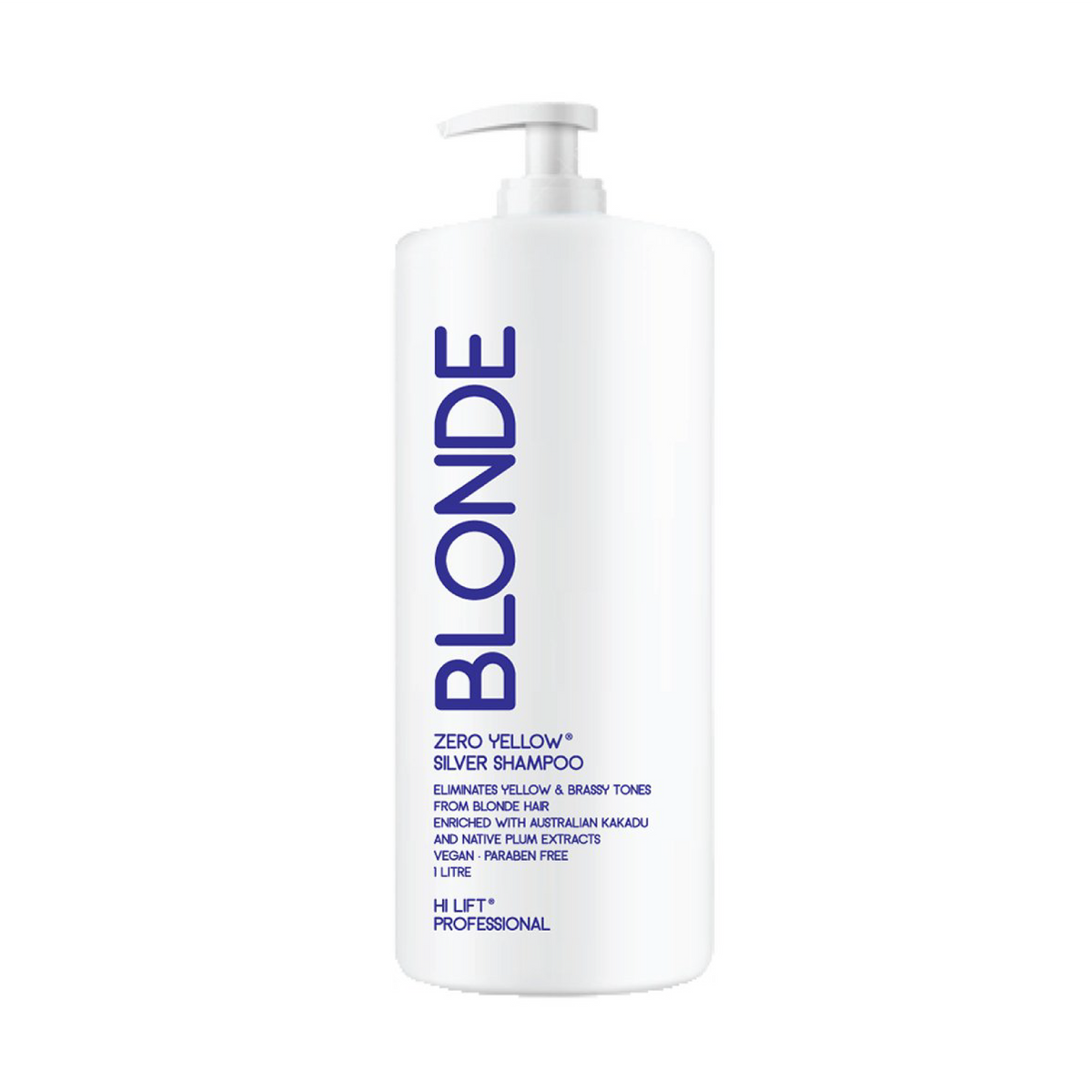 Hi Lift Blonde Zero Yellow Silver Shampoo - 1000ml – Barber Bazaar
