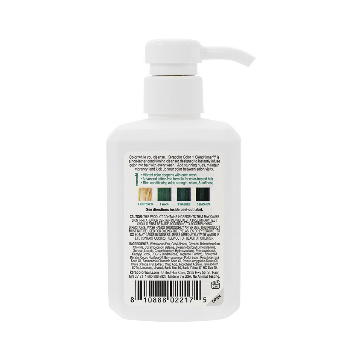 Keracolor Color Clenditioner Emerald Colouring Shampoo - 355ml – Barber ...