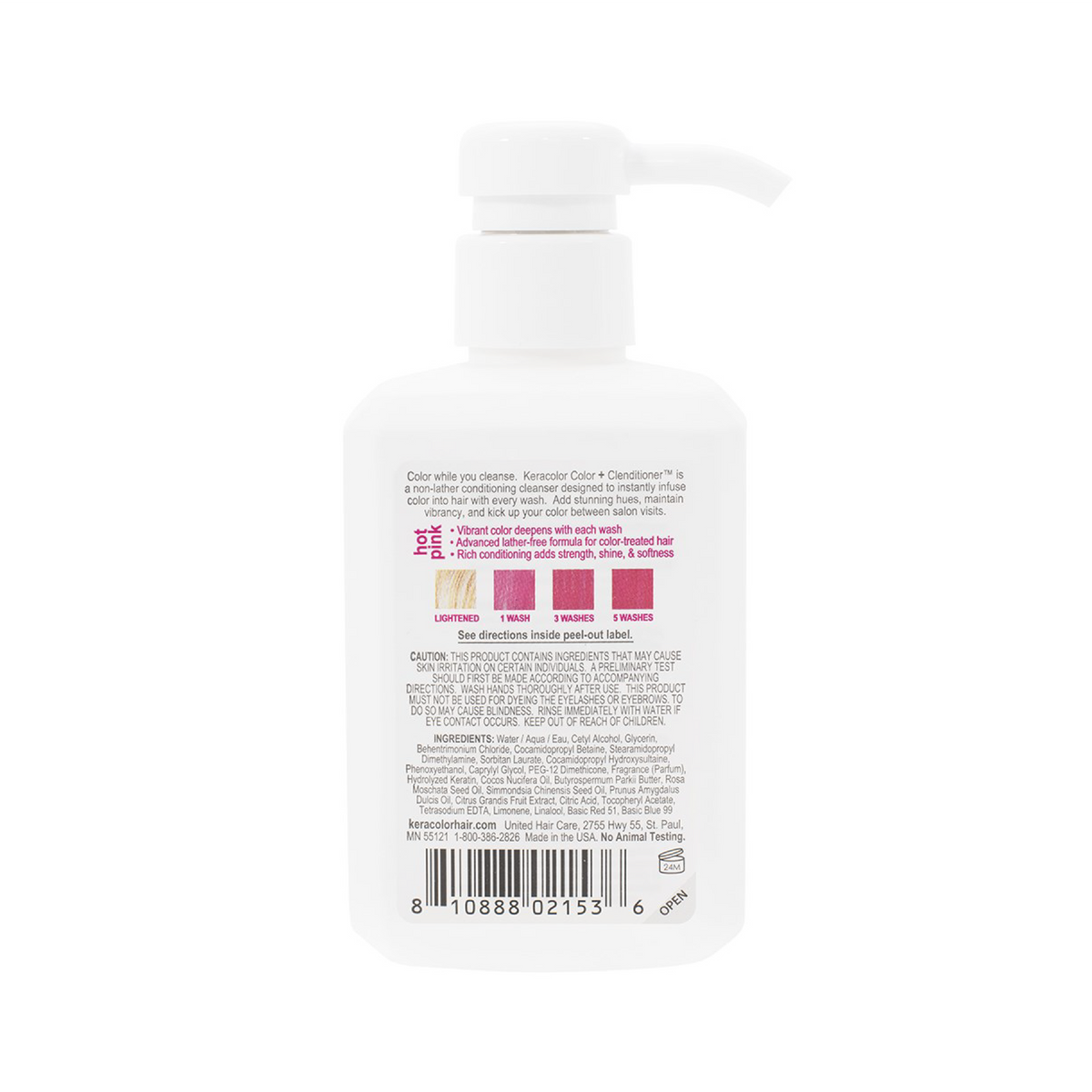 Keracolor Color Clenditioner Hot Pink Colouring Shampoo - 355ml ...