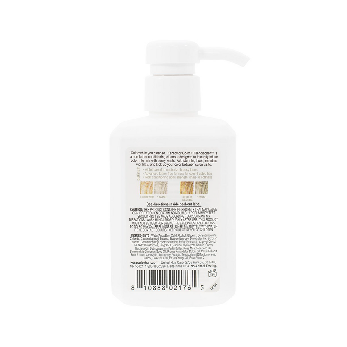 Keracolor Color Clenditioner Platinum Colouring Shampoo - 355ml ...