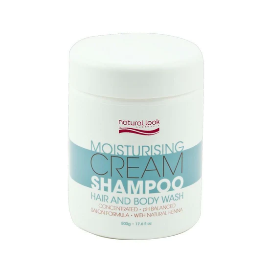 Natural Look Moisturising Cream Shampoo - 500g – Barber Bazaar