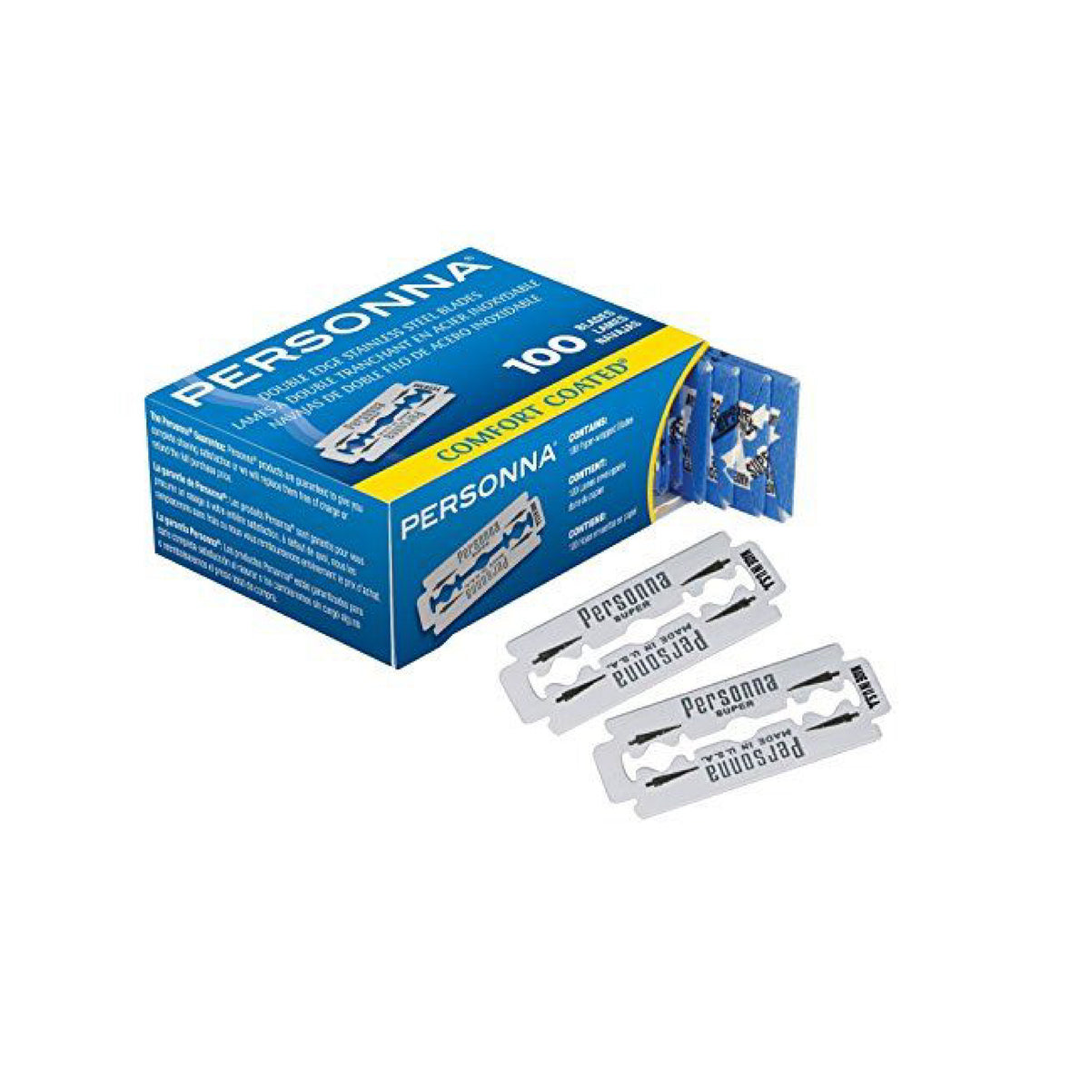 Personna Stainless Steel Double Edge Razor Blades 100 – Barber Bazaar