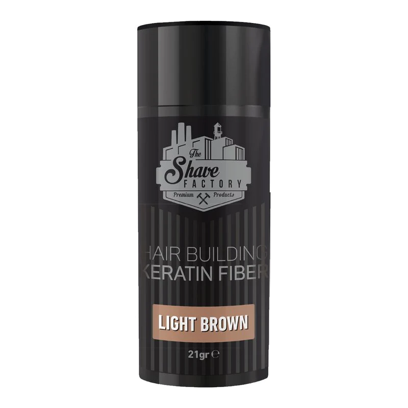 The Shave Factory Hair Building Keratin Fiber Light Brown - 21g ...